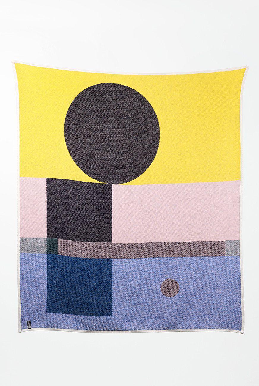 Cotton Blanket & Throw "Bauhaused 6" by Sophie Probst – ZigZagZurich