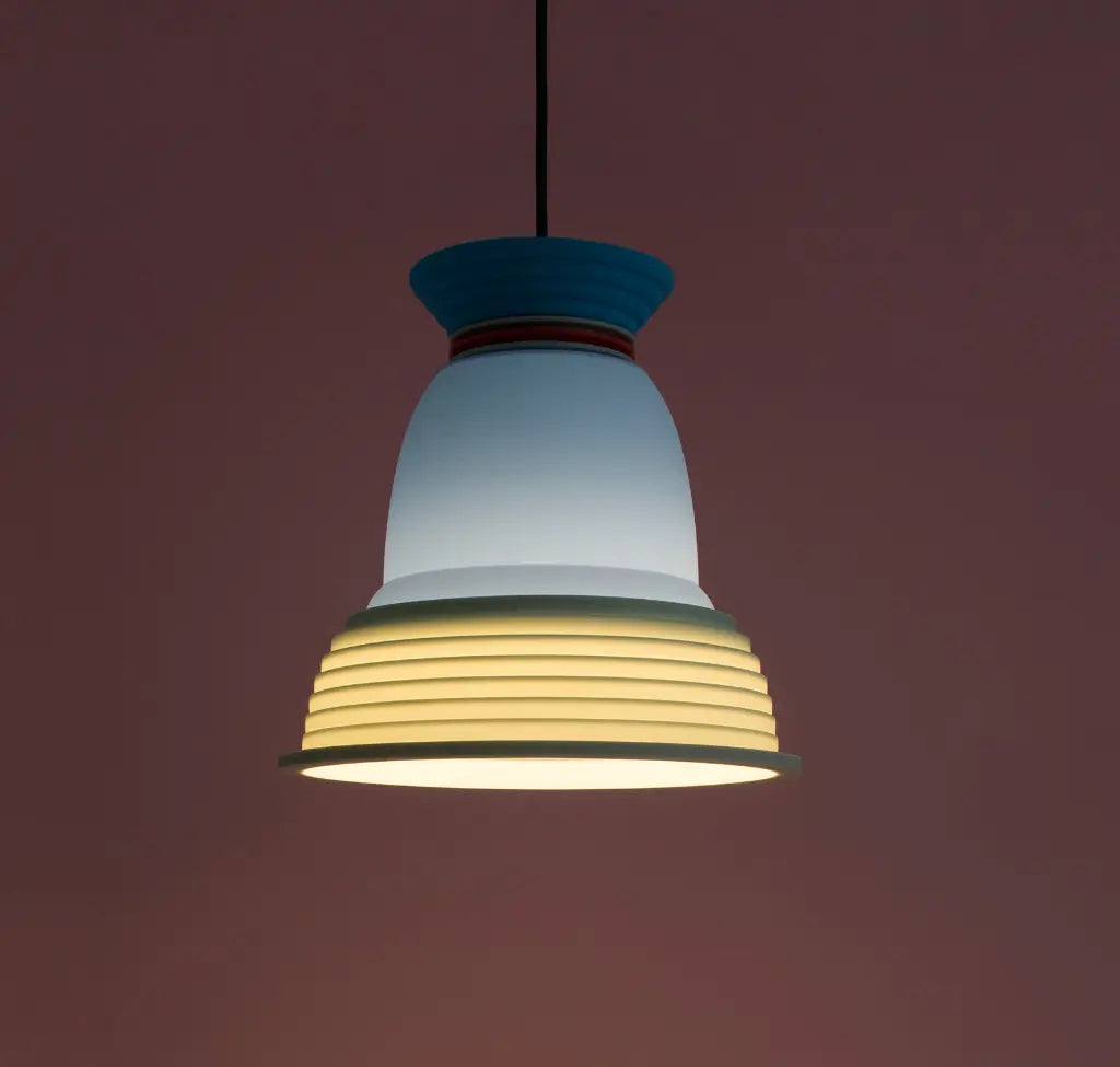 "CL3 Ceiling Lamp Shade" by SOWDEN - Blue / Light Blue / Mint – ZigZagZurich