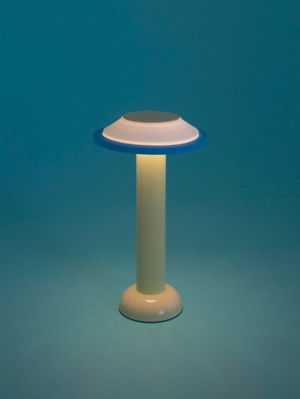 "PL 2.01 Portable Lamp" by SOWDEN - Yellow / White / Blue – ZigZagZurich
