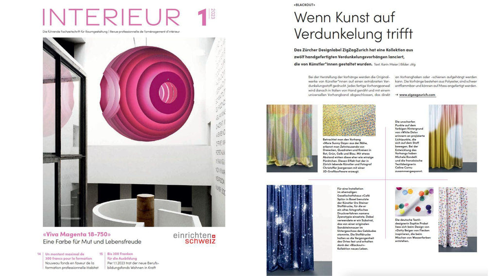 INTERIEUR MAGAZINE – ZigZagZurich
