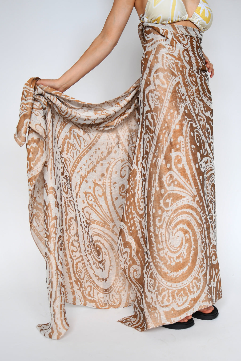 Sarong "Krishna" - Linen / Modal Yarn Dyed – ZigZagZurich