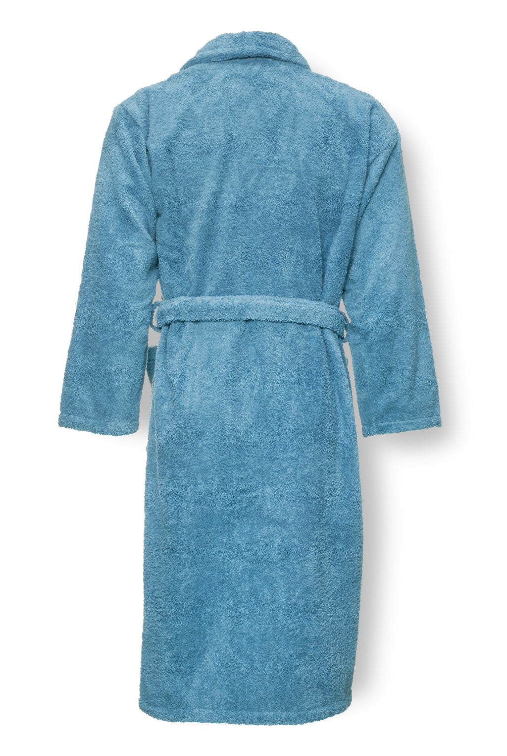 Luxury Cotton Bathrobe "Terry" in Pigeon Blue Color – ZigZagZurich