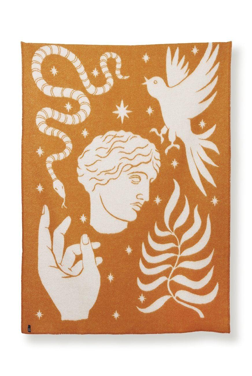 Wool Blanket "Mythos Two" by George Greaves – ZigZagZurich