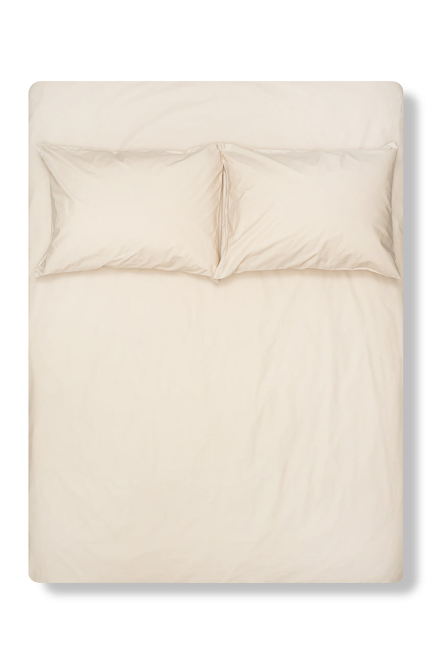 Pima Cotton Percale Bedding in Sand Color – ZigZagZurich
