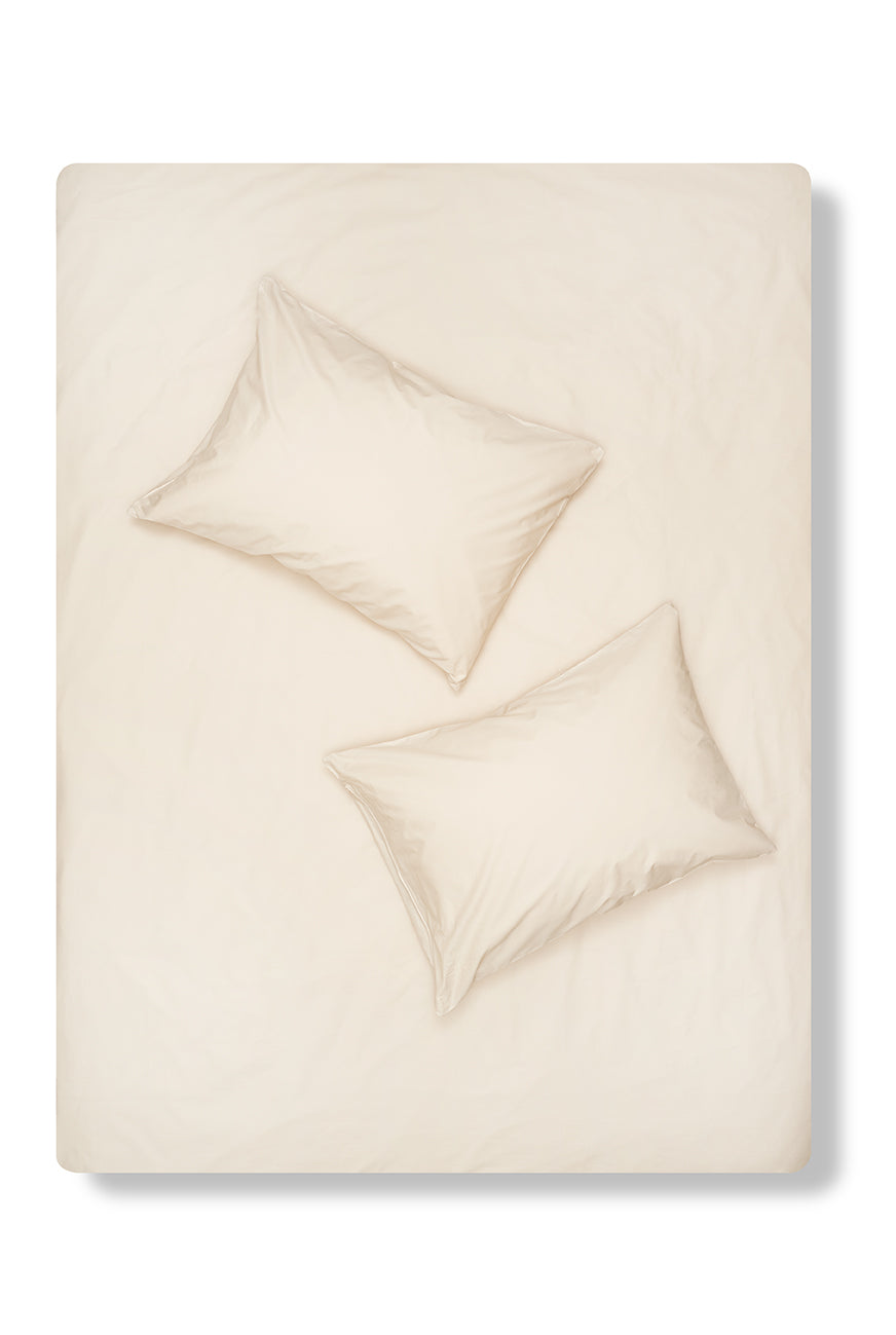 Pima Cotton Percale Bedding in Sand Color – ZigZagZurich