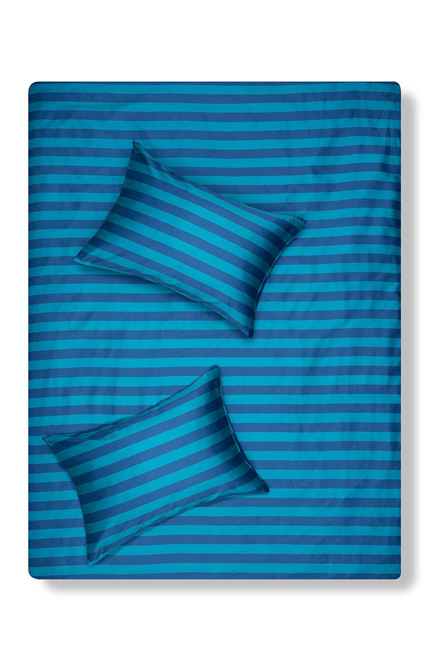 Artist Bedding Collection "Stripe Savvy Petrol" by Michele Rondelli ...
