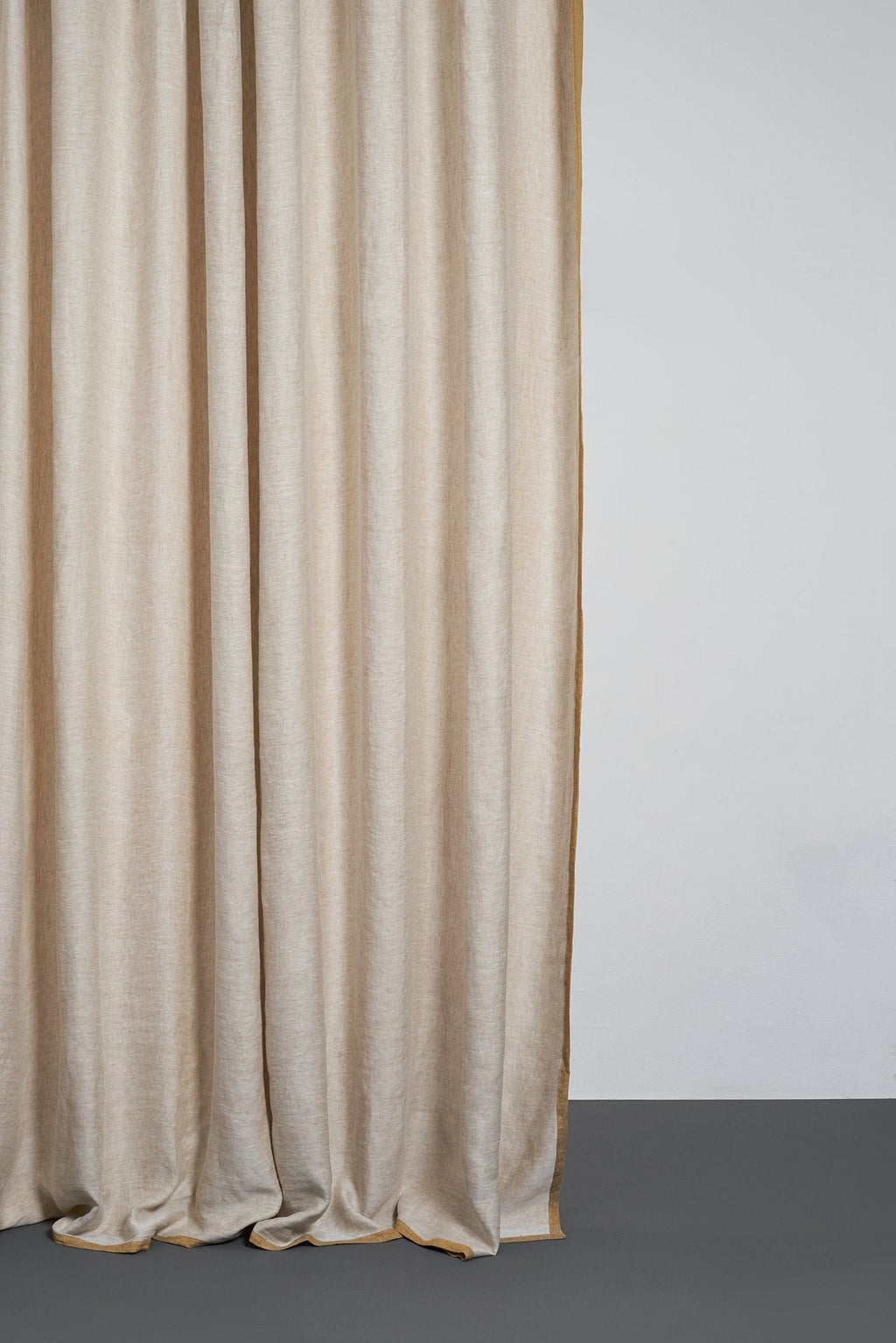 Linen Curtains Two Tone Stonewashed in Curry Color – ZigZagZurich