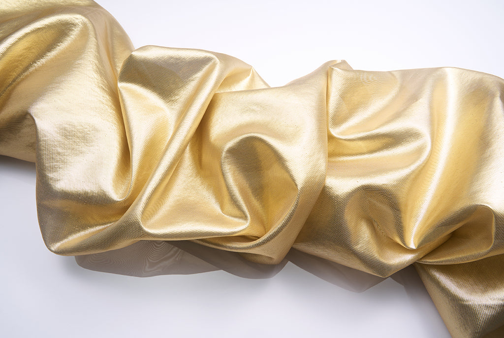 Metallic Gold Curtains "Cyber 3025" – ZigZagZurich